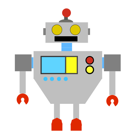 Red Robot Clip Art Image - ClipSafari