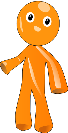 Orange Gingerbread Man Clip Art Image - ClipSafari
