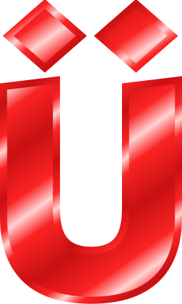 Red Letter U Clip Art Image - ClipSafari