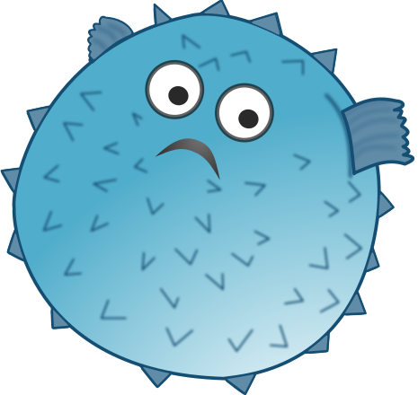 Sad Puff Fish Clip Art Image - ClipSafari