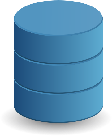 Blue Database Clip Art Image - ClipSafari
