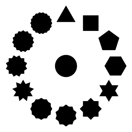 Circle of Shapes Clip Art Image - ClipSafari