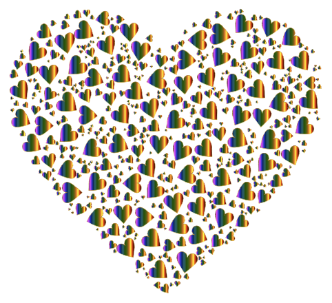 Rainbow Heart Clip Art Image - ClipSafari