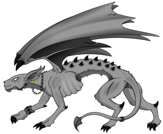 Dragon with spikes Clip Art Image - ClipSafari