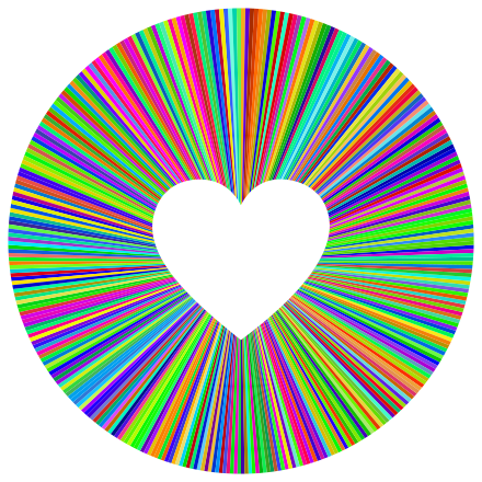 Rainbow Heart Clip Art Image - ClipSafari