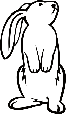 Bunny Coloring Clip Art Image - ClipSafari