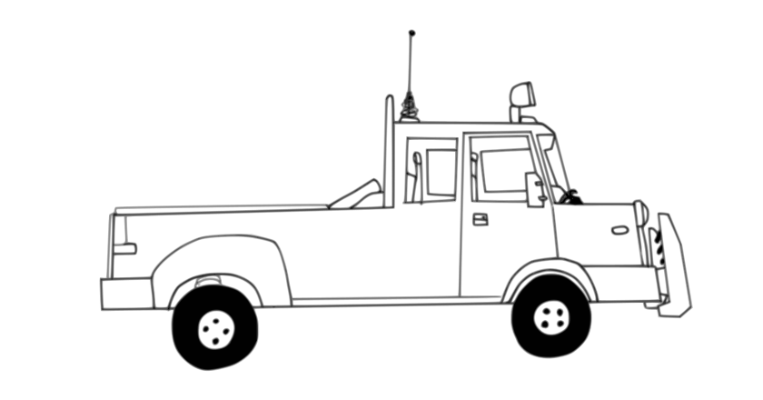 Truck Line Art Clip Art Image - ClipSafari