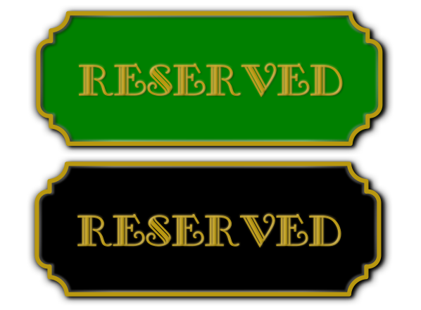 Reserved Signs Clip Art Image - ClipSafari