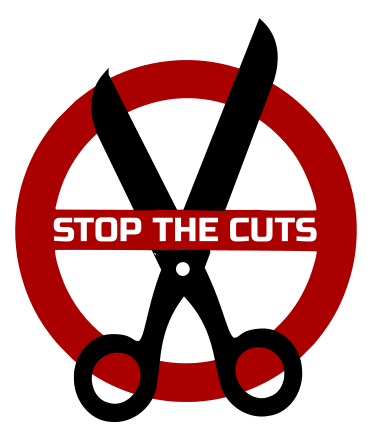 Stop The Cuts Sign Clip Art Image - ClipSafari