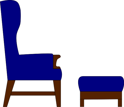 Blue Chair Clip Art Image - ClipSafari