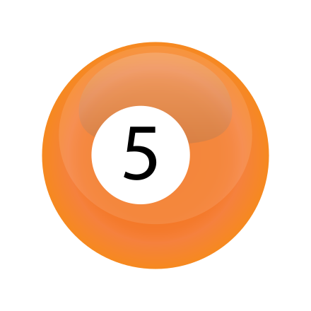 Number 5 Billiard Ball Clip Art Image - ClipSafari