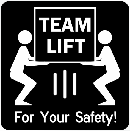 Team Lift for Your Safety Clip Art Image - ClipSafari