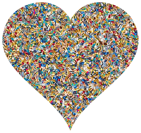 Heart of Many Colors Clip Art Image - ClipSafari