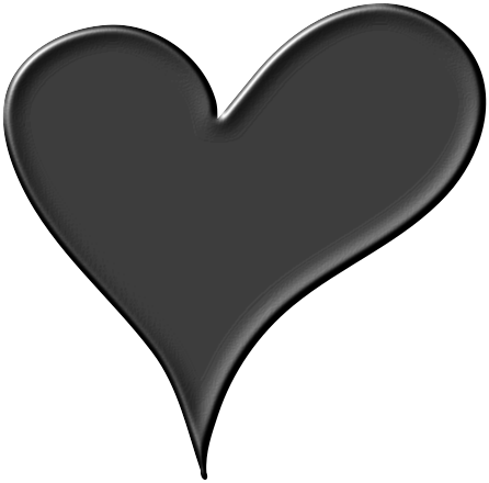 Heart in Black Clip Art Image - ClipSafari