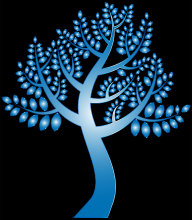 Blue Tree Clip Art Image - ClipSafari