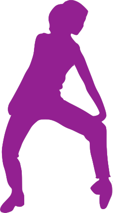 Purple Silhouette Dancing Clip Art Image - ClipSafari