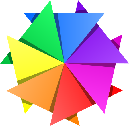 Rainbow Triangle Pattern Clip Art Image - ClipSafari