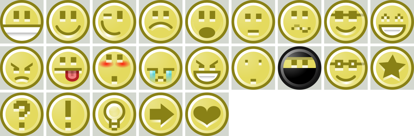 Smiley Face Emoticon Collection Clip Art Image - ClipSafari