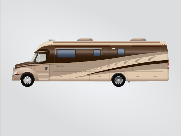 Tan Motorhome Clip Art Image - ClipSafari