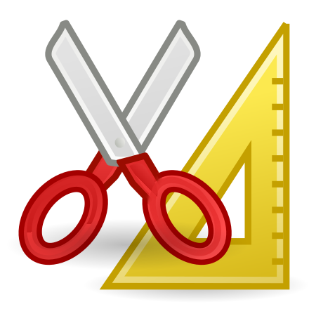 Scissors on a ruler Clip Art Image - ClipSafari