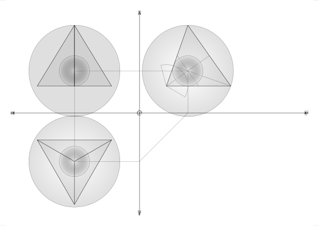 Geometric Drawing of Three Triangles Clip Art Image - ClipSafari