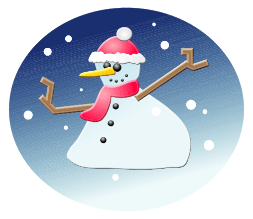 Snow Man Circle Clip Art Image - ClipSafari