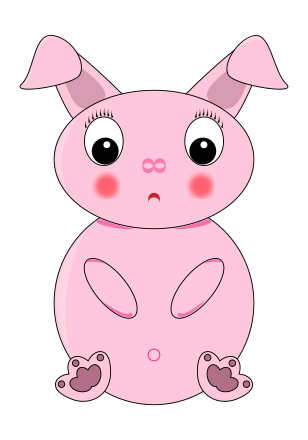 Pink Bunny Clip Art Image - ClipSafari