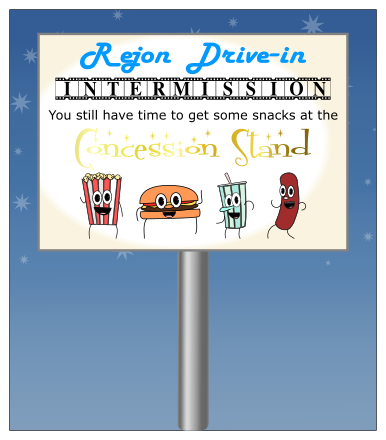 Drive In Intermission Clip Art Image - ClipSafari