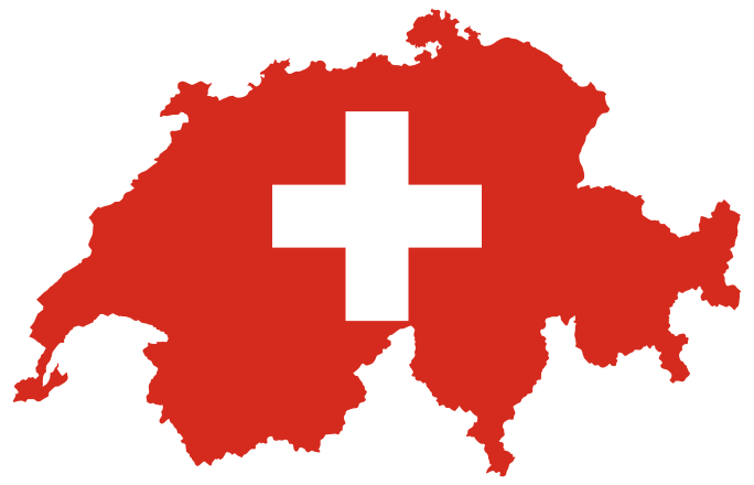 Red Map of Switzerland Clip Art Image - ClipSafari