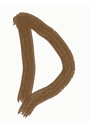 Brown D Letter Clip Art Image - ClipSafari
